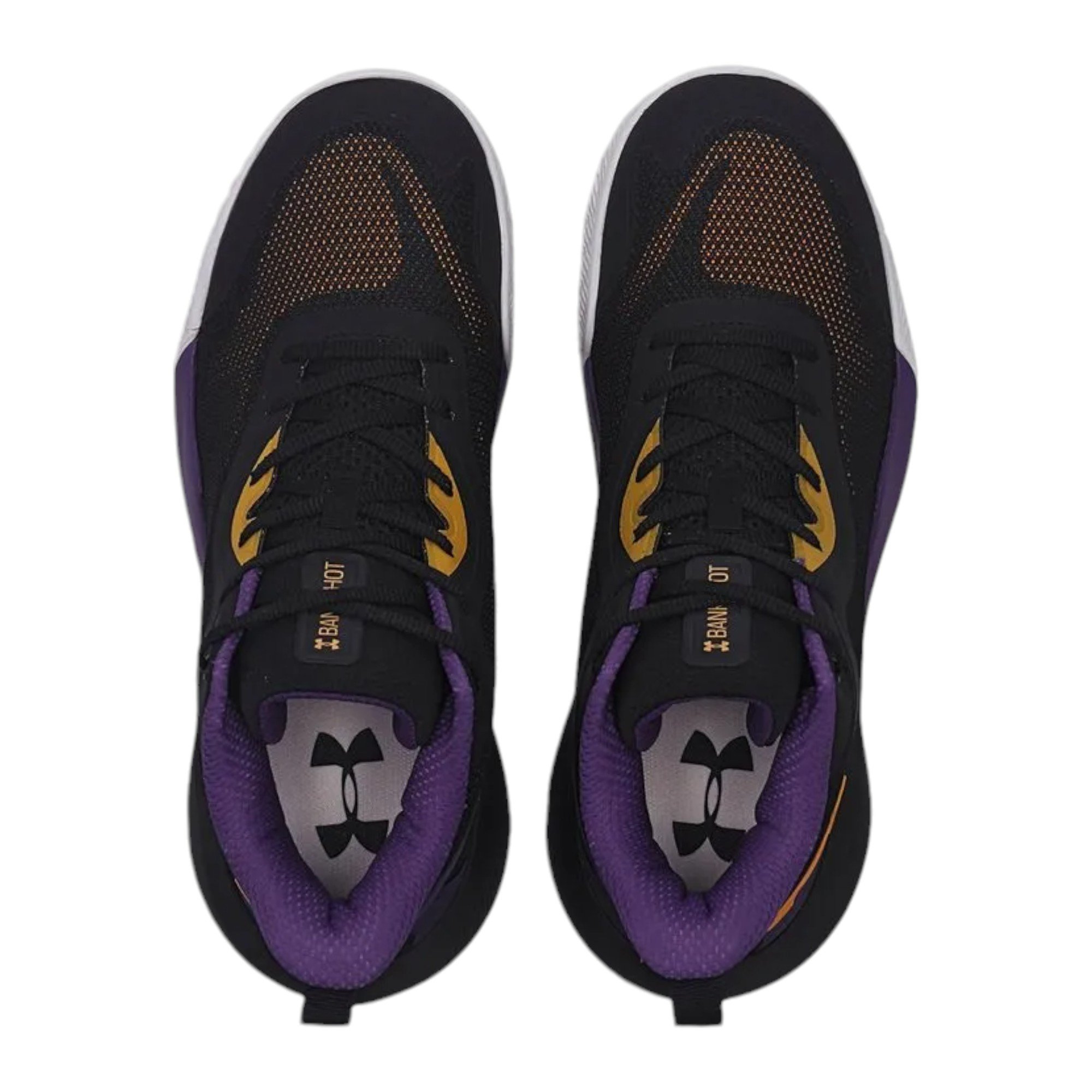 Tênis Basquete Under Armour Bankshot Masculino Preto e Roxo